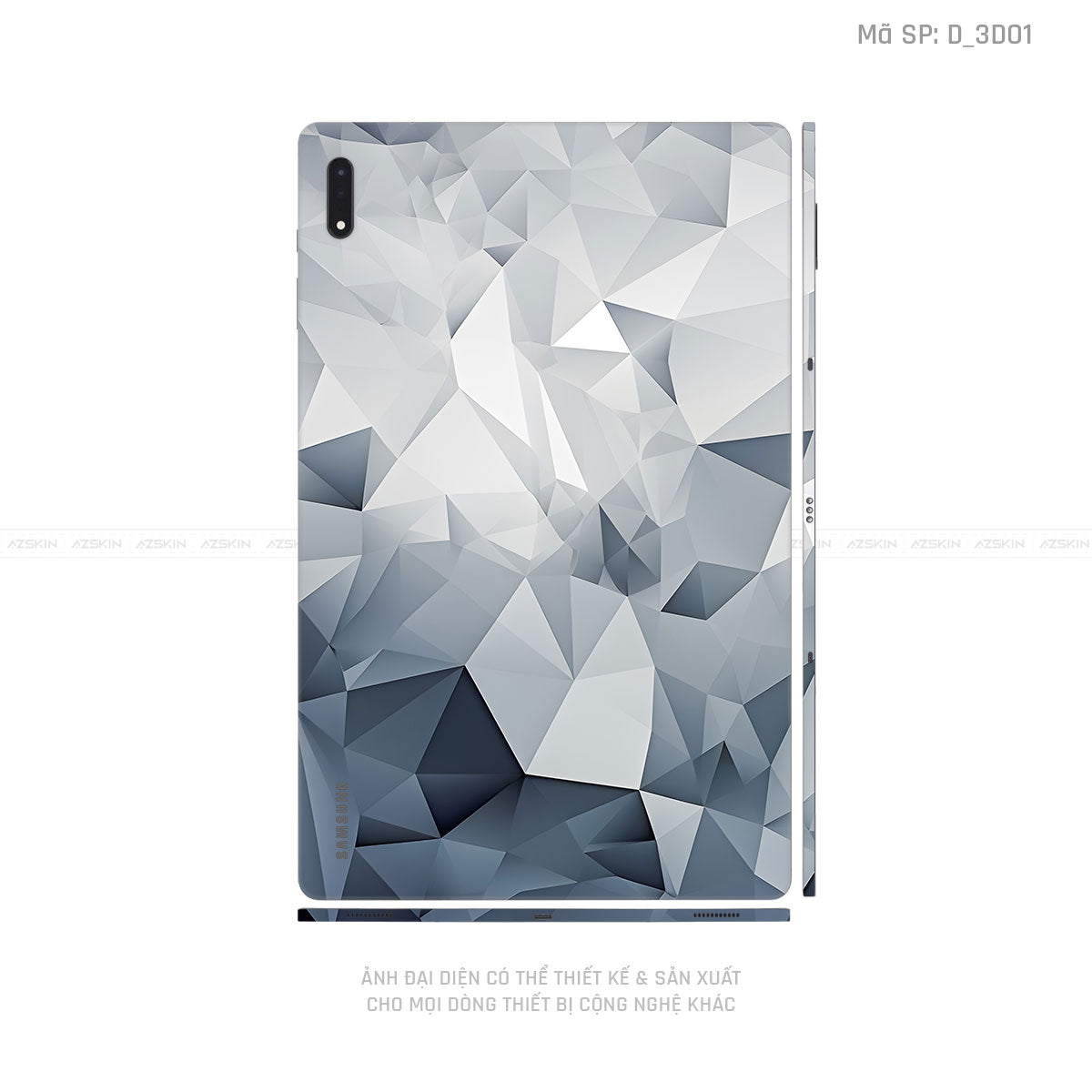 Dán Skin Galaxy Tab S7 Series Hình Nghệ Thuật 3D | D_3D01 – AZSKIN.VN