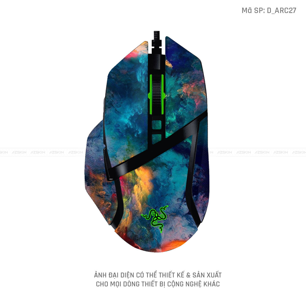 Skin Dán Chuột Razer Hình Nghệ Thuật Arcrylic | D_ARC27 – AZSKIN.VN
