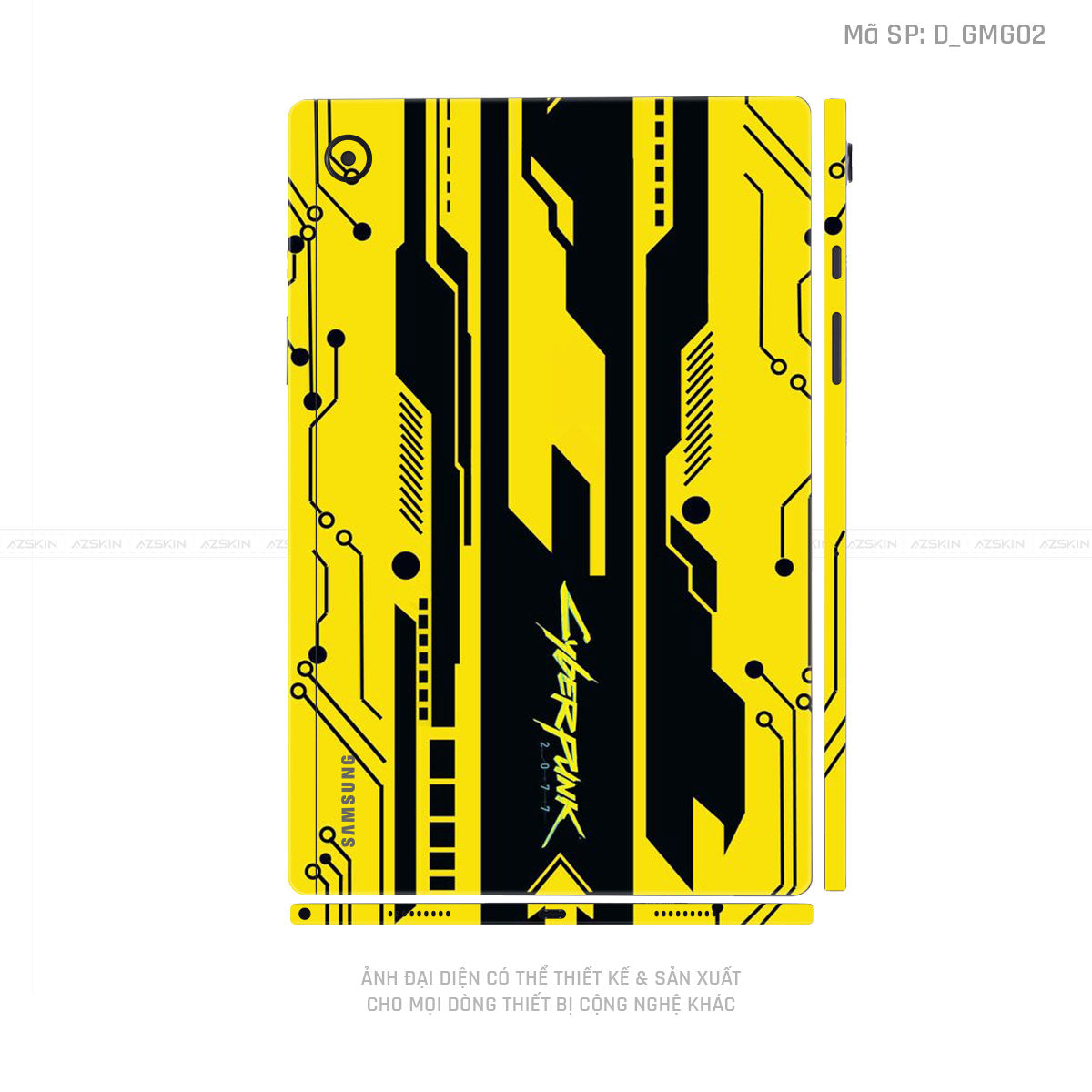 Dán Skin Galaxy Tab A Series Hình Gaming Gear | D_GMG02 – AZSKIN.VN