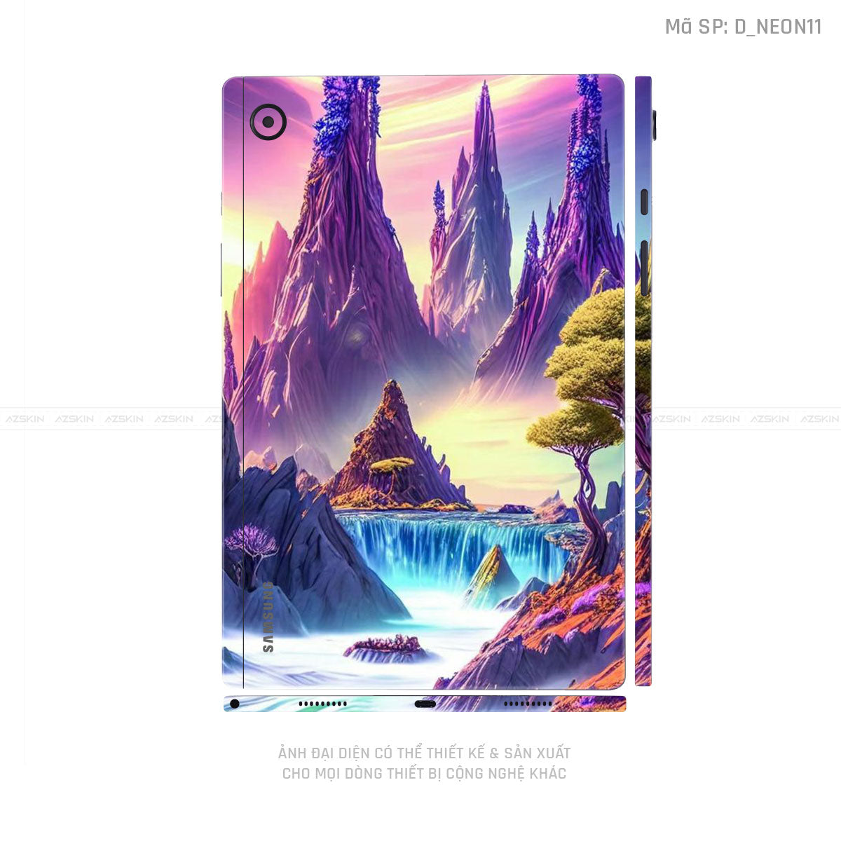 Dán Skin Galaxy Tab A Series Hình Neon | D_NEON11 – AZSKIN.VN