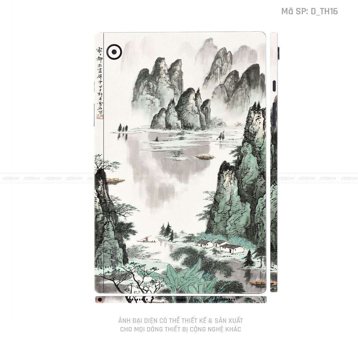 Dán Skin Galaxy Tab A Series Hình Thư Pháp | D_TH16 – AZSKIN.VN
