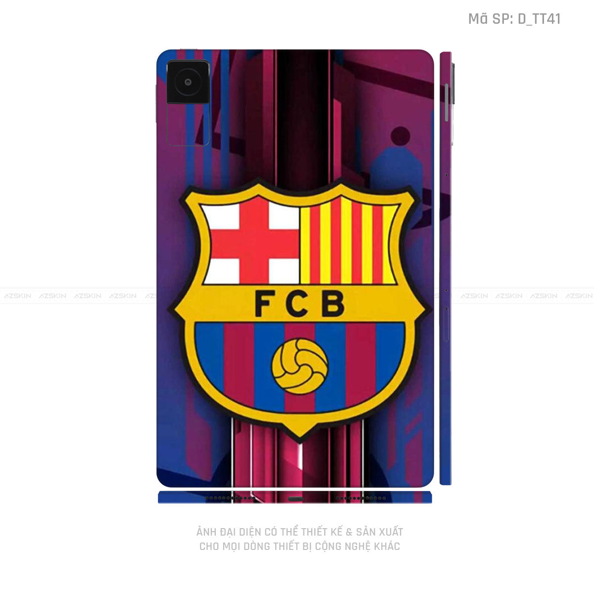 Dán Skin Máy Tính Bảng Xiaomi Mipad Hình FC Barce | D_TT41 – AZSKIN.VN