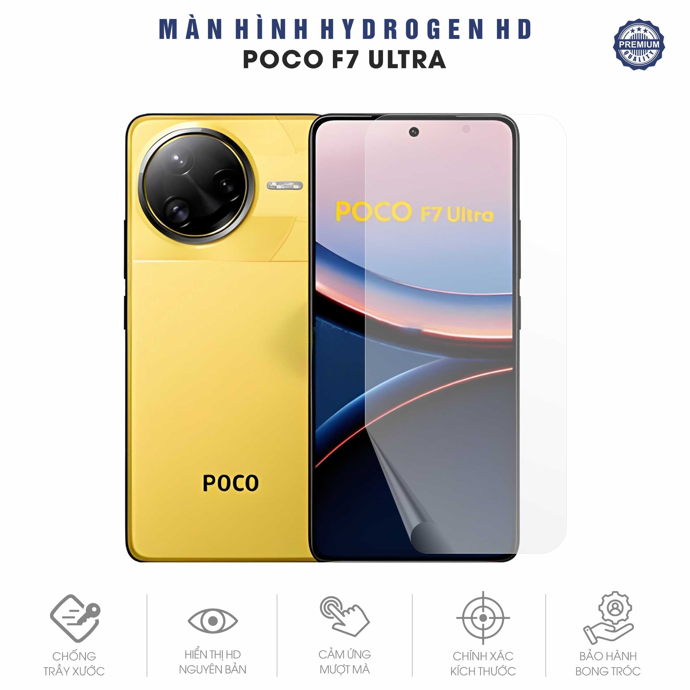 Dán Màn Hình Poco F7 | Pro | Ultra Hydrogen HD Chống Xước Mỏng Xịn ...