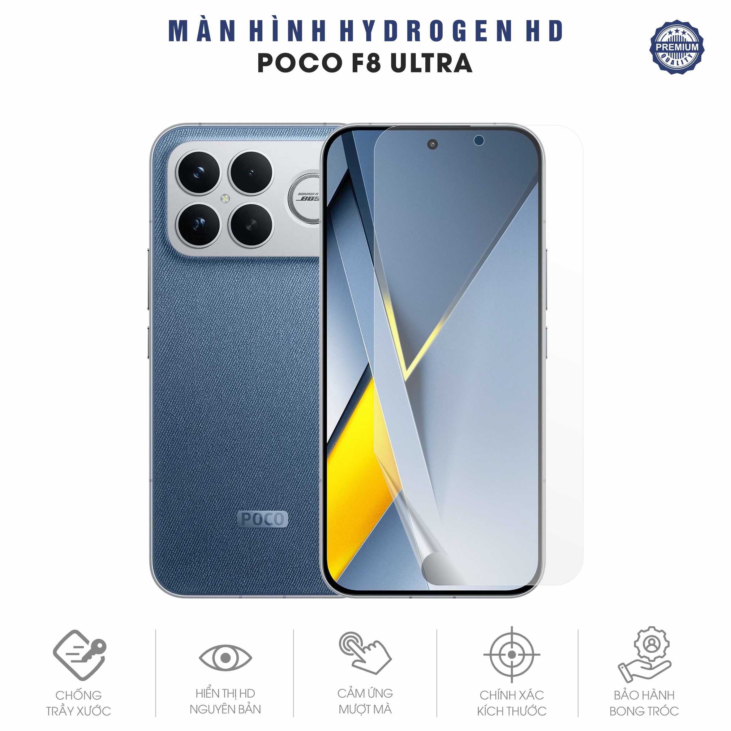 Dán Màn Hình Poco F8 Pro | Ultra Hydrogen HD Chống Xước Tốt Nhất ...